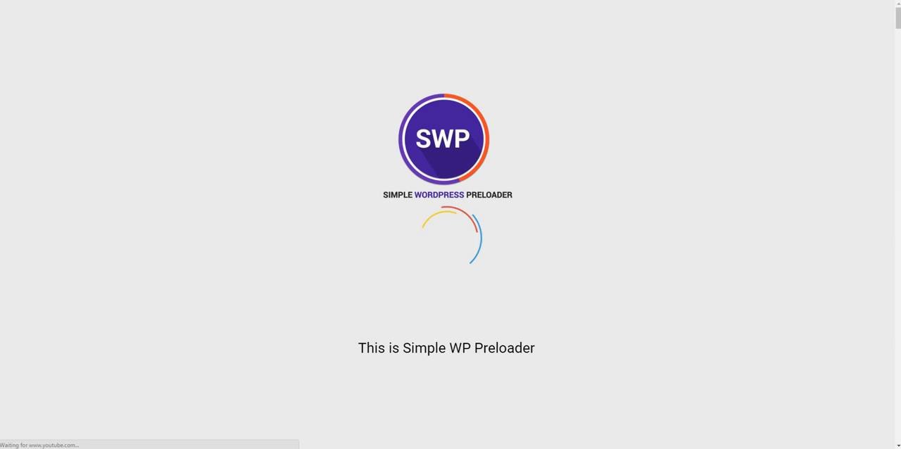 Simple WP Preloader - WordPress Plugin - YouTube