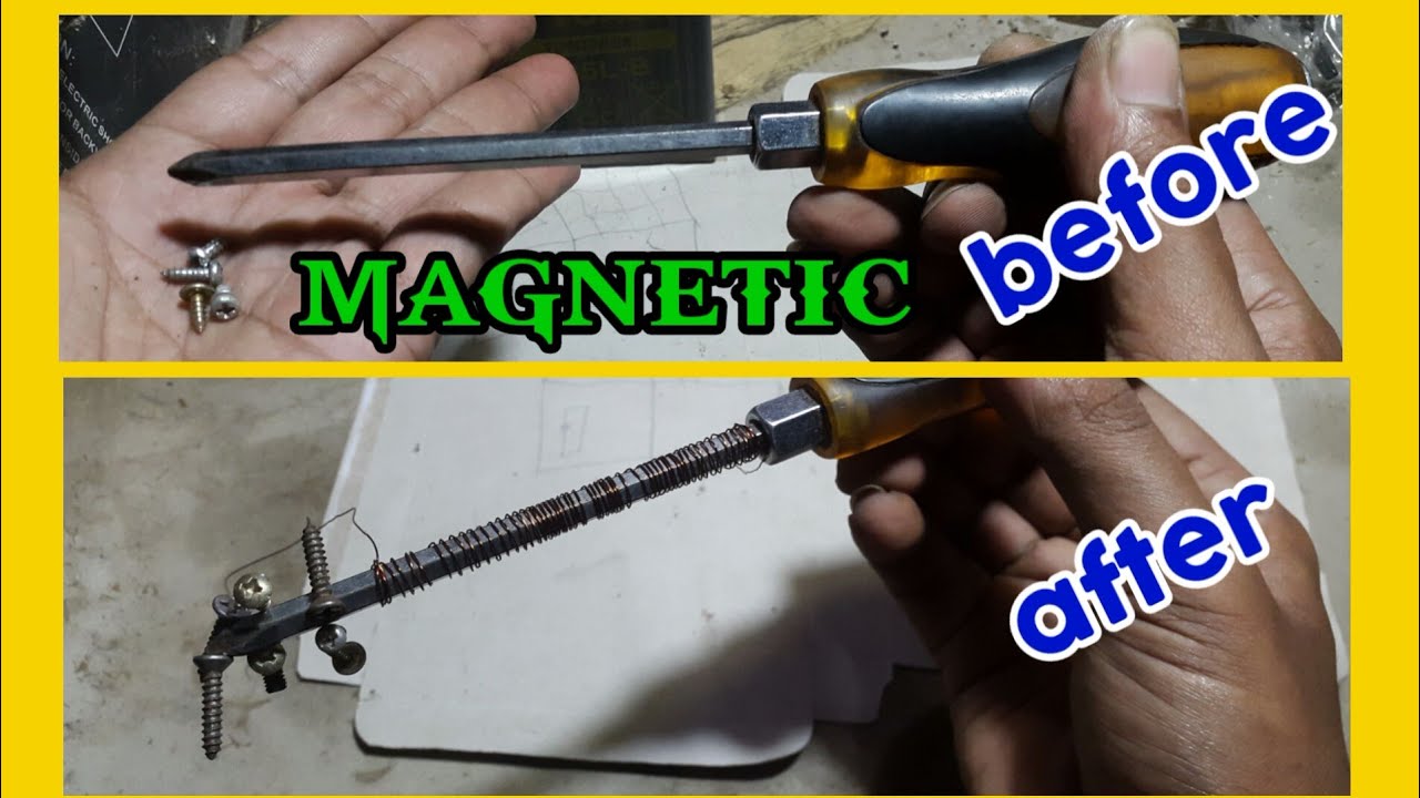 how to make magnets || cara membuat magnet - YouTube