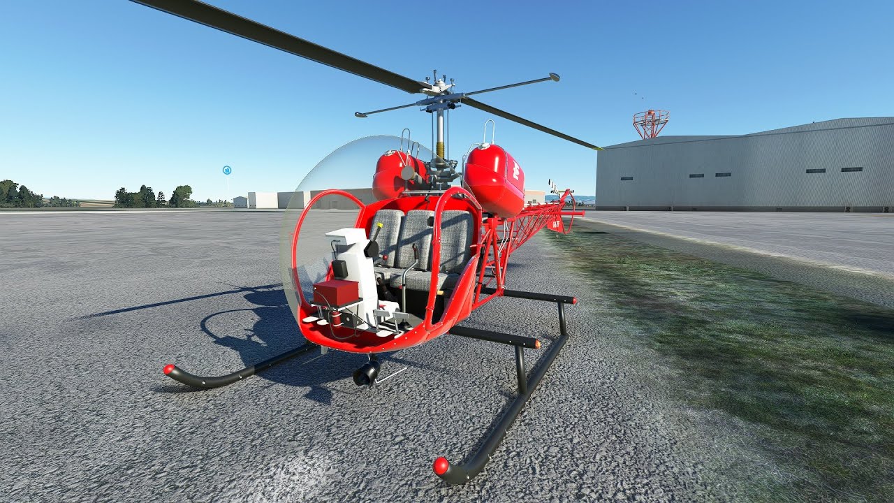 Microsoft Flight Simulator BELL 47G Helicopter PC - YouTube