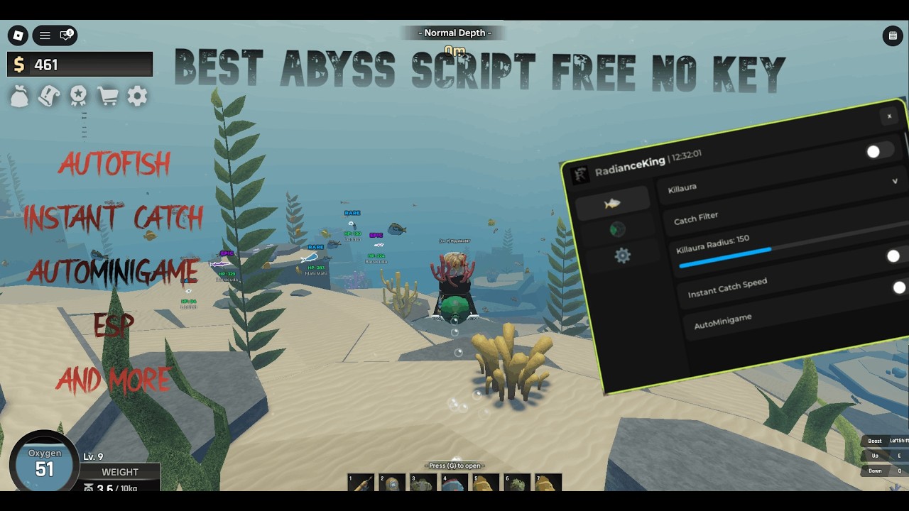 Abyss Script *KEYLESS* [AutoFarm, Esp, More] 🐟 - YouTube
