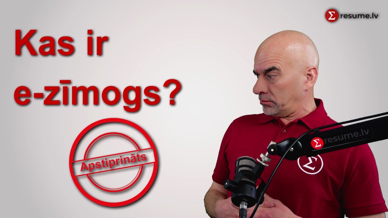 Kas ir e-zīmogs - YouTube