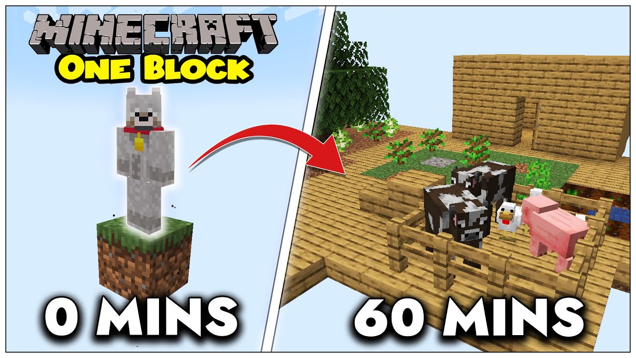 Starting From a SINGLE Block… This Is Minecraft ONE BLOCK! | Minecraft ...
