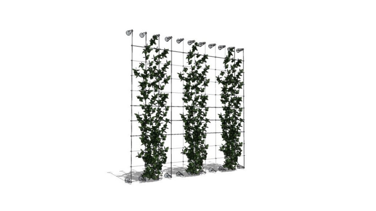 Wall Trellis System 3D Model by CADdetails.com - YouTube
