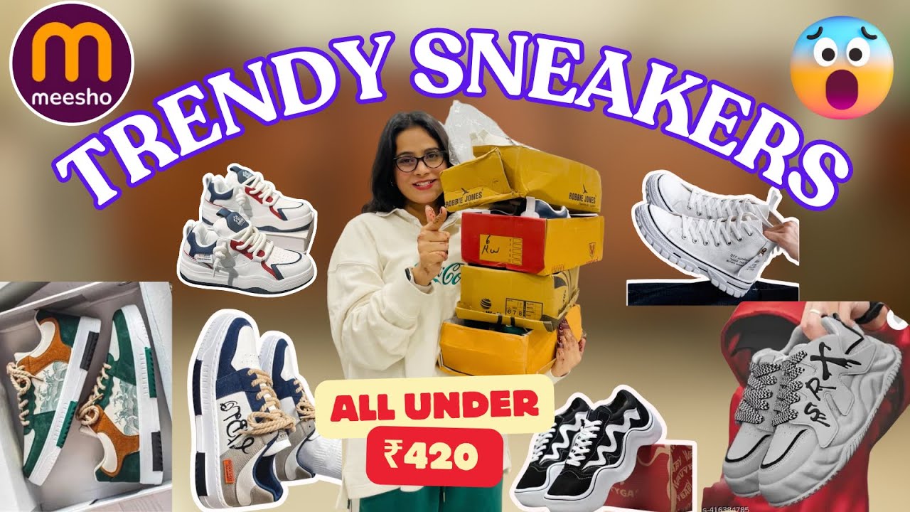 Huge Meesho Affordable Sneakers/Shoes Haul | Expensive Brand Dupe Shoes ...