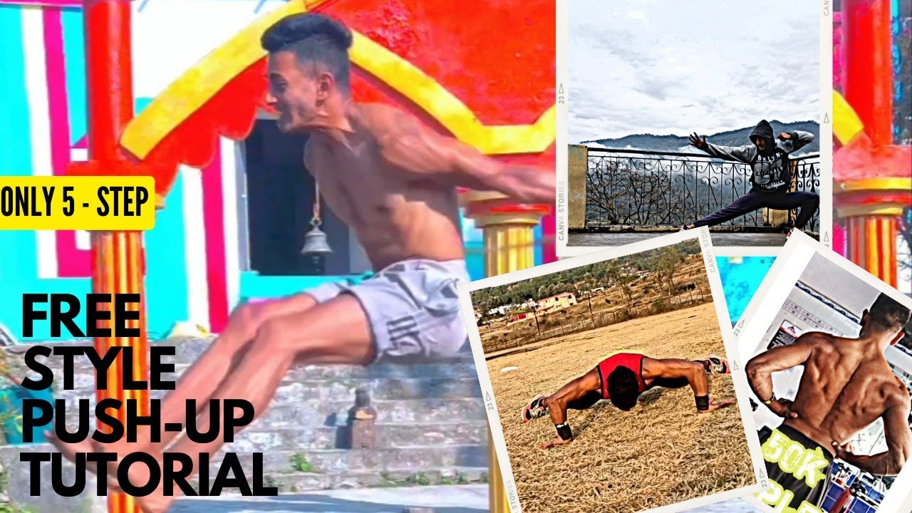 Freestyle Pushups Tutorial For Beginners | Five Freestyle Pushups Video | - YouTube