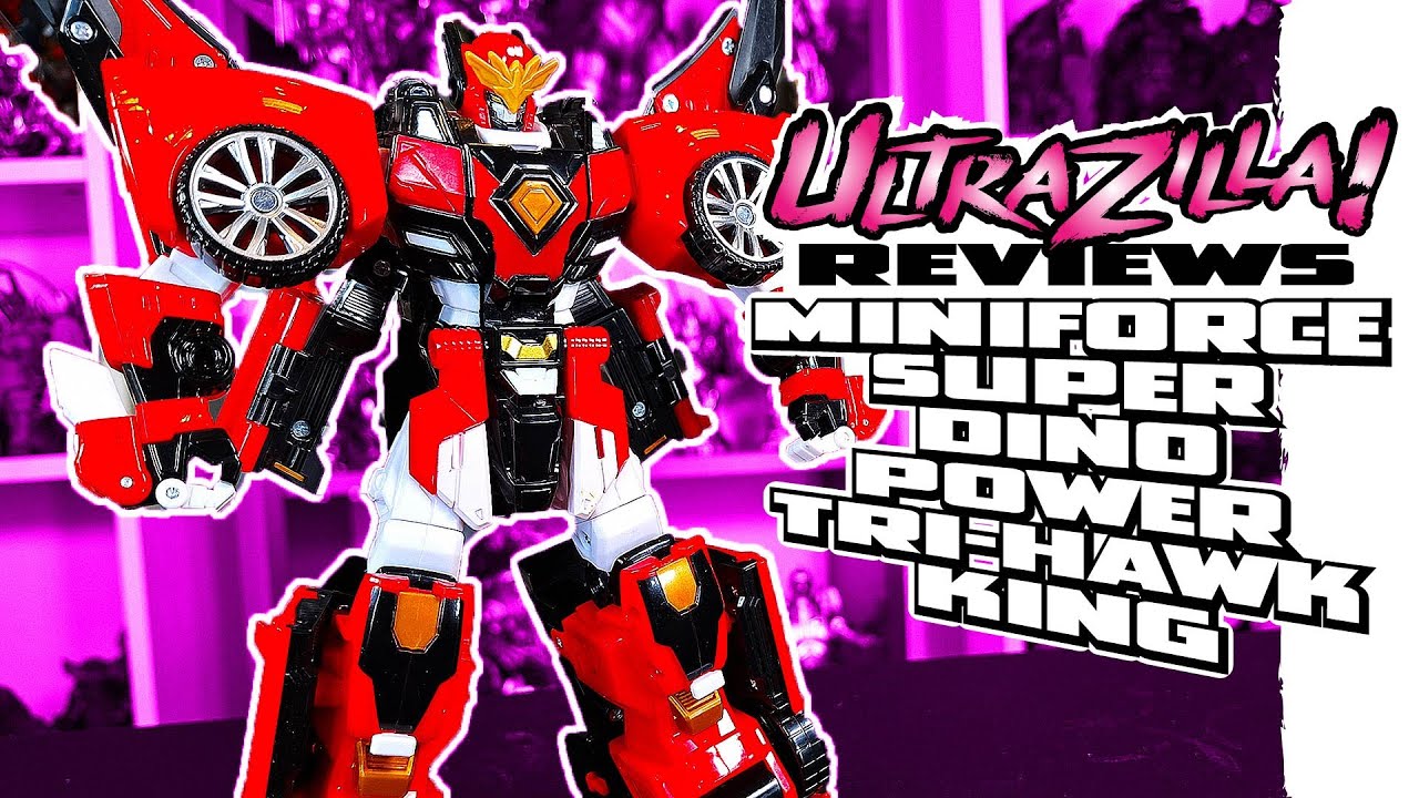 JUMPGO MINIFORCE SUPER DINO POWER TRI-HAWK KING | Review 2226 - YouTube