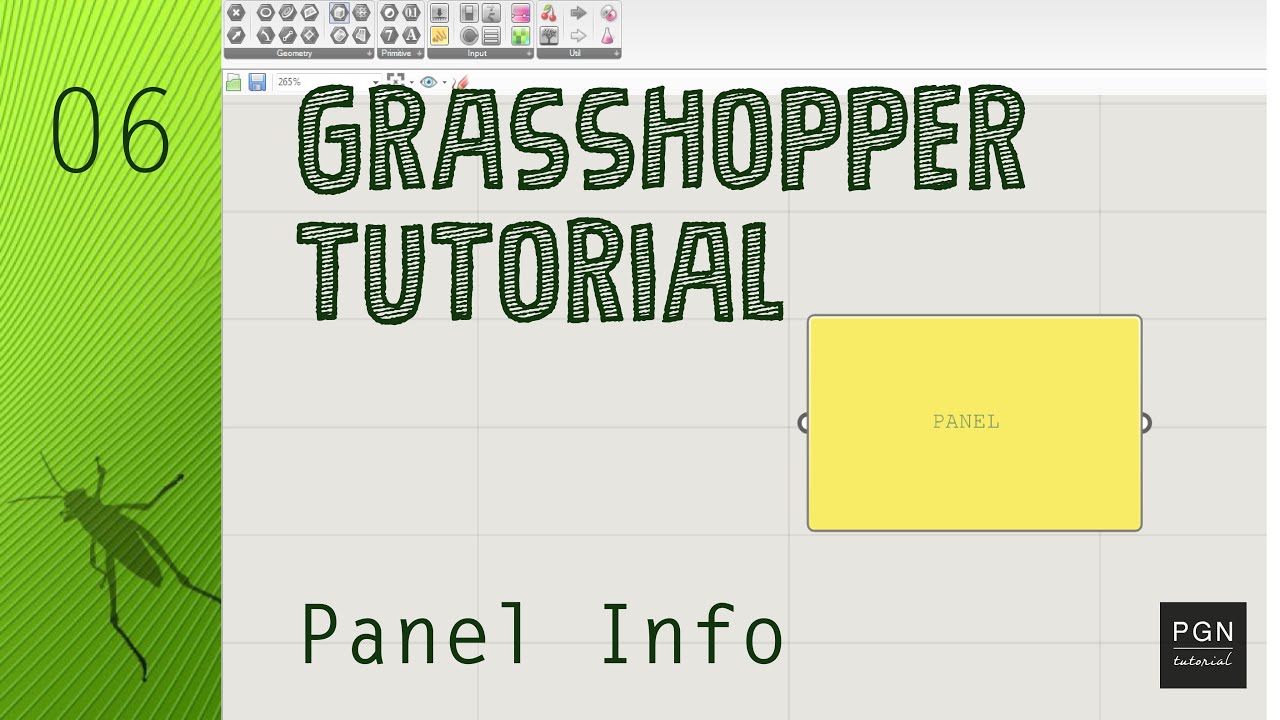 Grasshopper Tutorial #06 (ITA) - Panel Info - YouTube