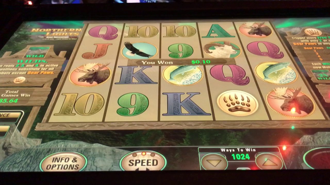 Northern Lights Slot Machine Bonus - Retrigger City! - YouTube