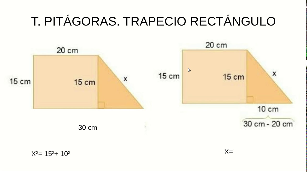 trapecio rectangulo - YouTube