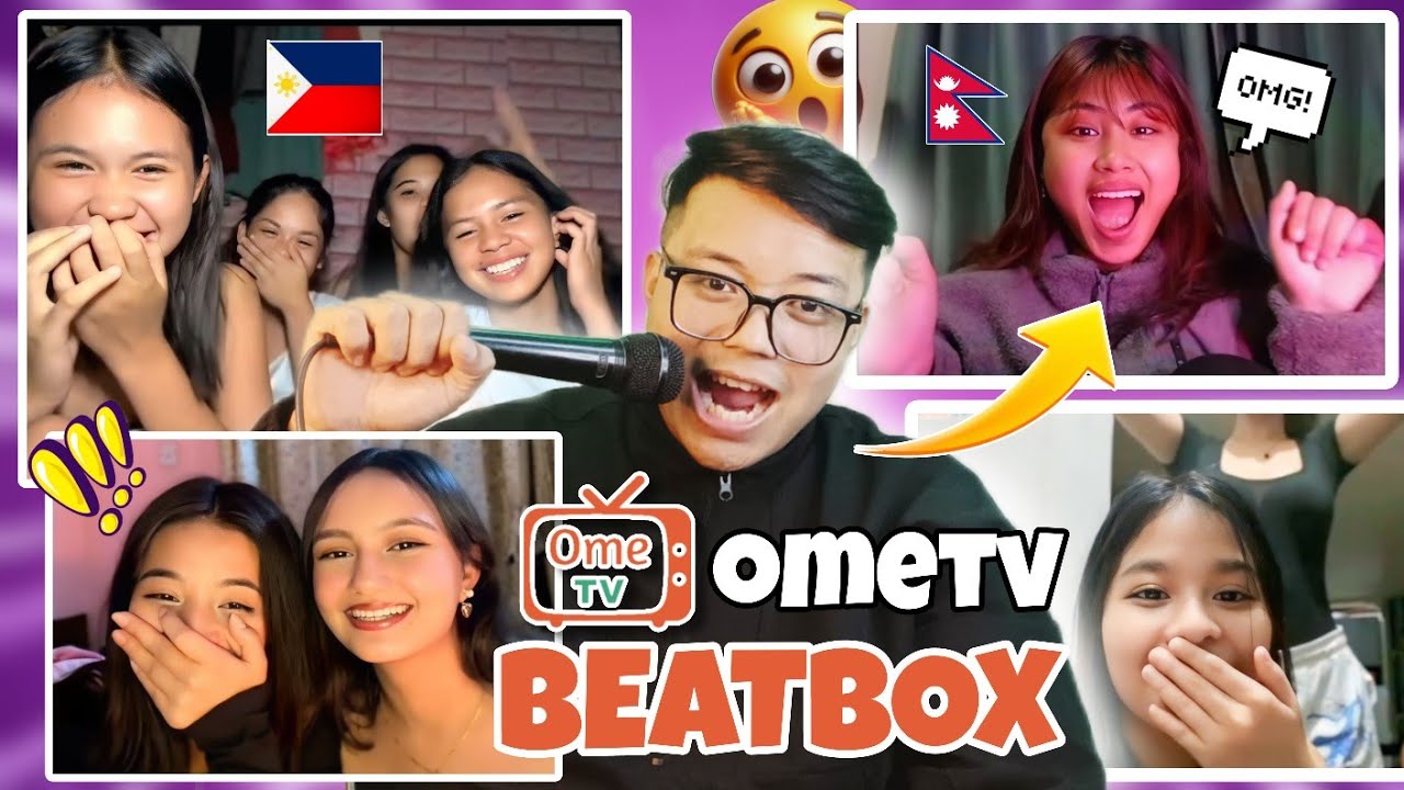 I Shocked Cute Girls On Ometv 😆🔥omegle Beatbox Reaction Youtube