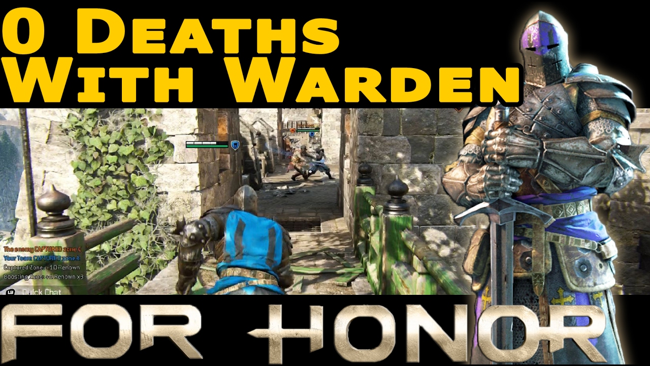 0 DEATHS AS WARDEN - For Honor Beta Gameplay - YouTube