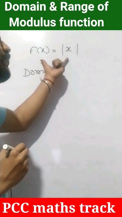 How To Find Domain and Range of Modulus Function? - YouTube