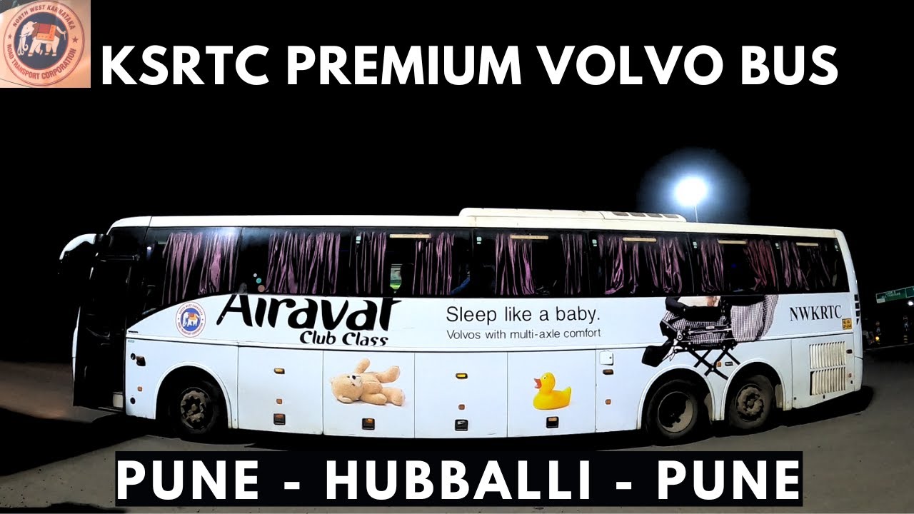 AIRAVAT CLUB CLASS VOLVO B11R MULTI AXLE SEMI SLEEPER BUS JOURNEY - YouTube