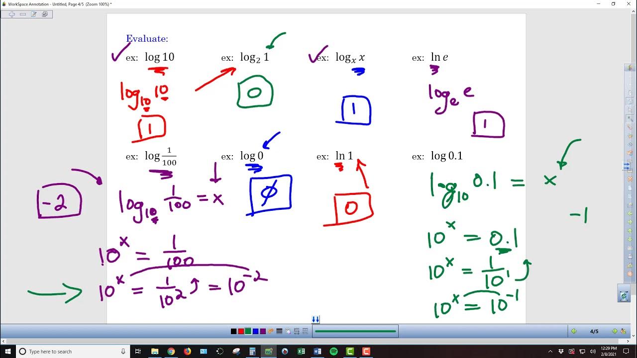 Alg2 Chapter 6-3b Logarithms and Log Functions - Lesson Video 2 - YouTube