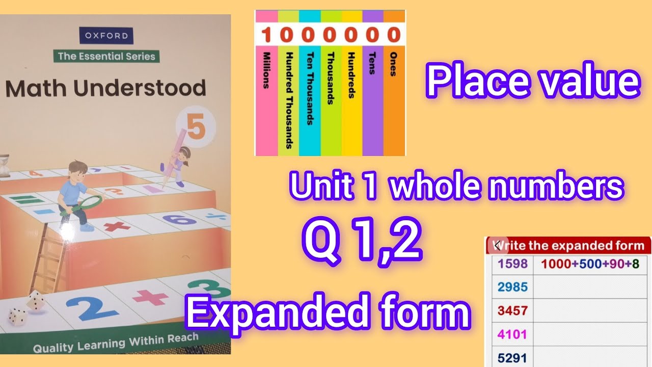 Math Understood 5#Unit 1 Whole Numbers #Question 1,2# Exercise A# - YouTube