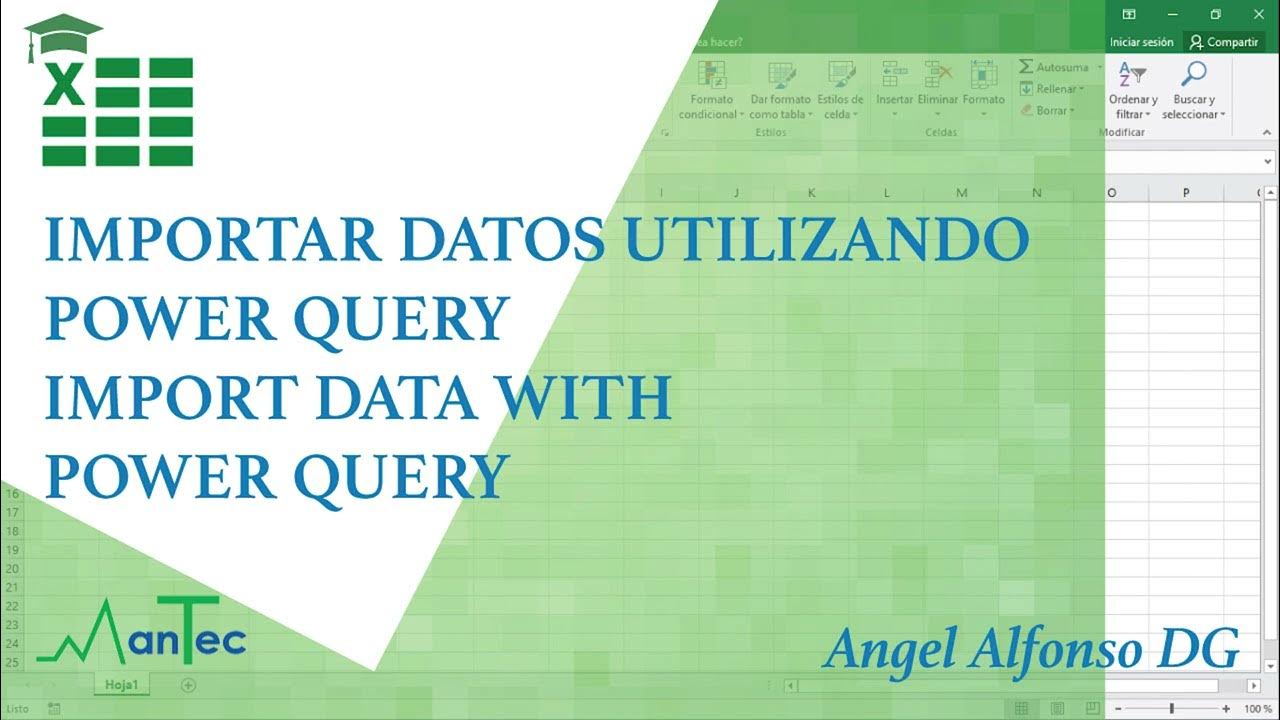 Excel - Importar datos utilizando Power Query / Import data with Power Query - YouTube