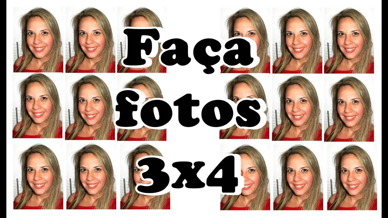 Como Fazer FOTOS 3x4 ON LINE YouTube Como Fazer FOTOS 3x4 ON LINE YouTube
