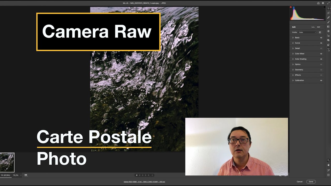 Utiliser Camera RAW et Adobe Bridge pour developper une photo - YouTube