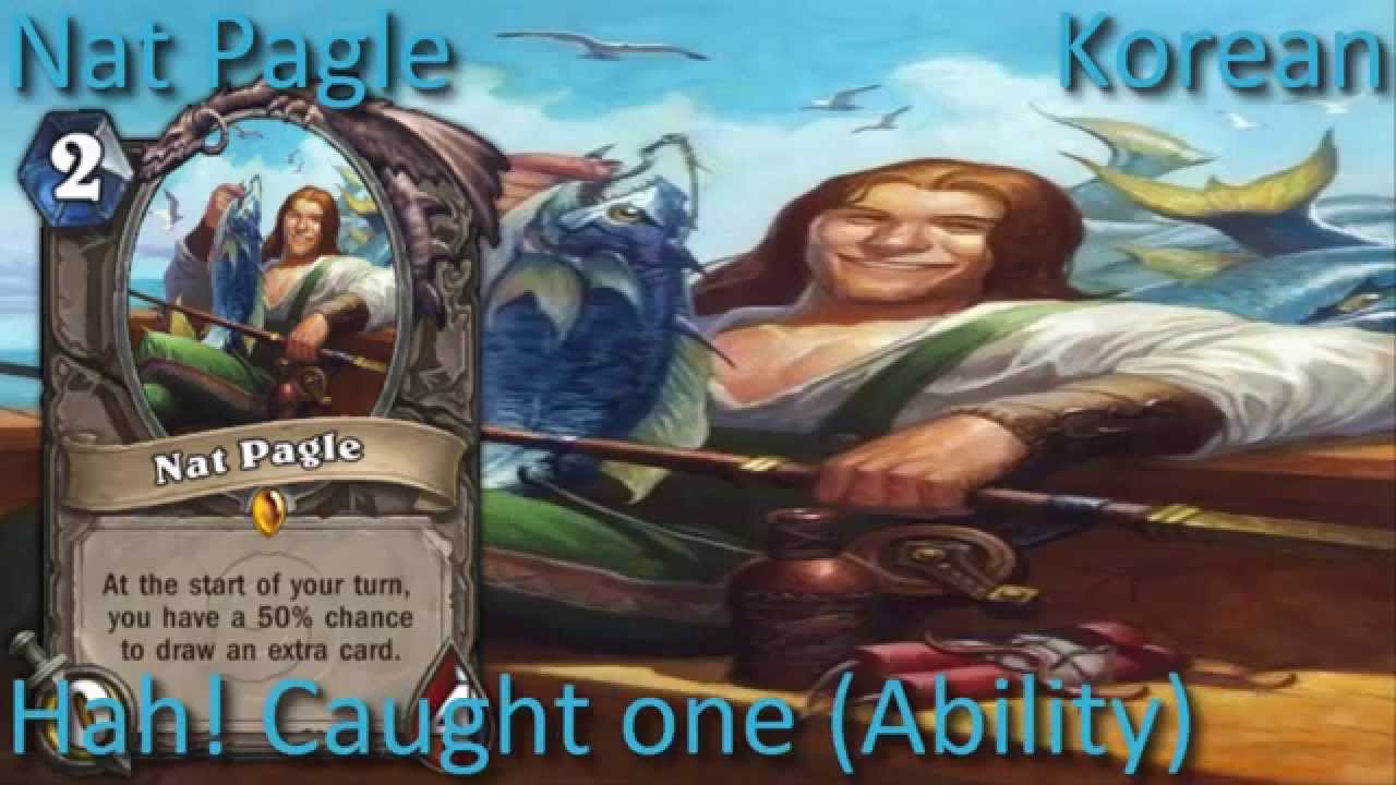 Nat Pagle card sounds in 12 languages -Hearthstone - YouTube