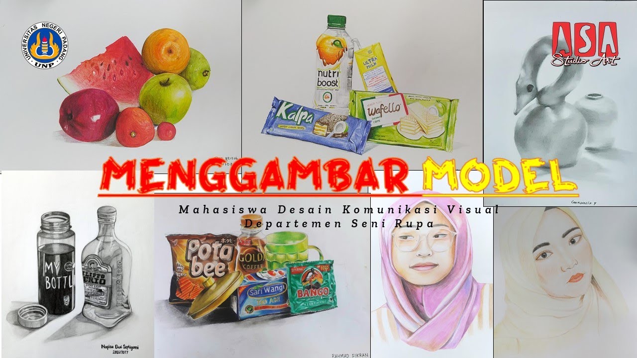 Menggambar Model - Mahasiswa DKV UNP (UAS) - YouTube
