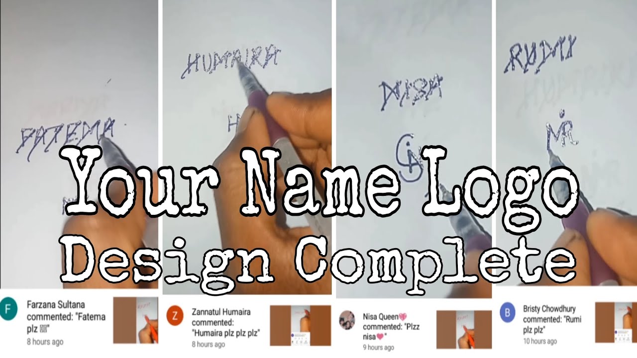 Your Name logo design complete | Try your name logo design | Logo Maker ...