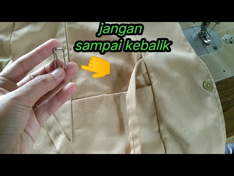 DIY ZIPPER ATTACHMENT ON  SCOUT SHIRT |CARA MEMASANG GESPER BAJU PRAMUKA
