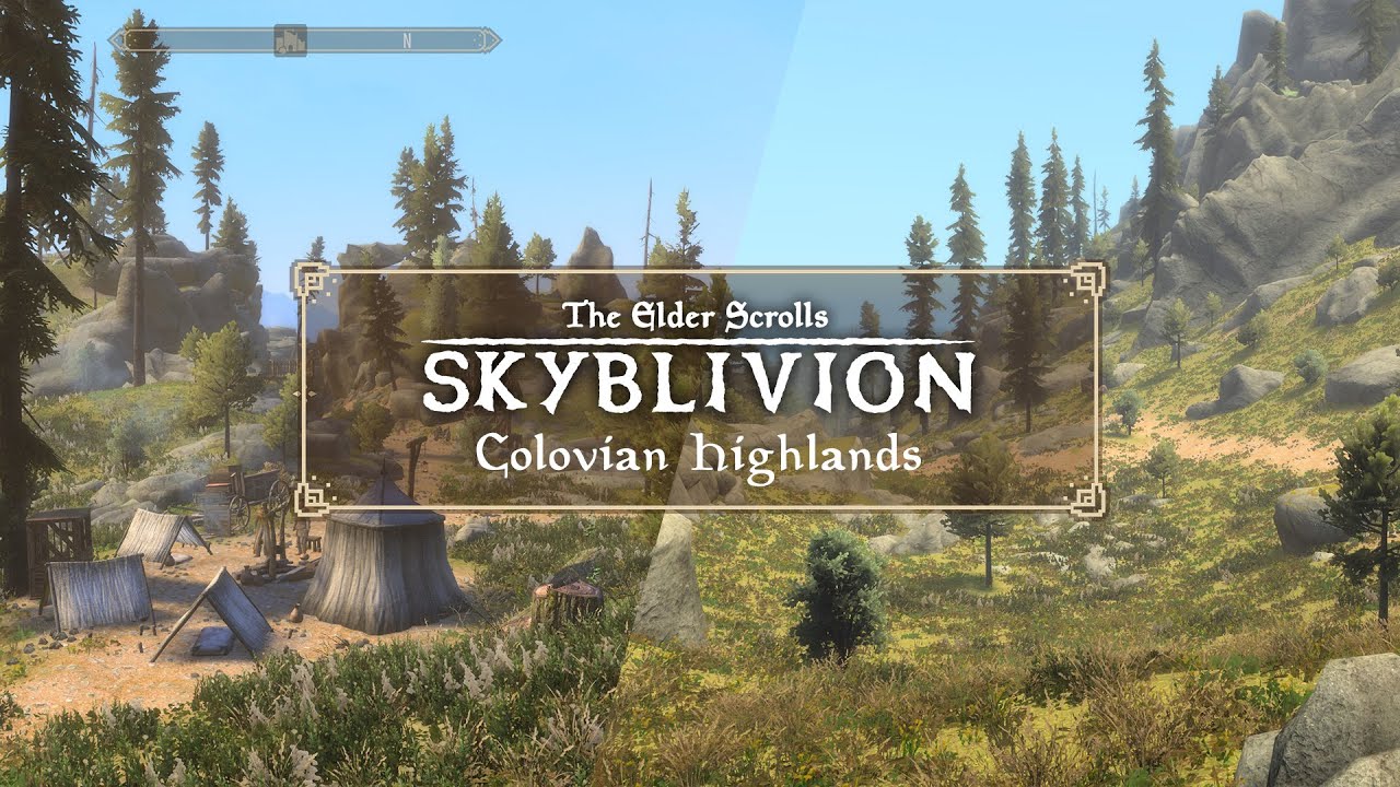 SKYBLIVION Development Stream - Colovian Highlands Exterior World ...