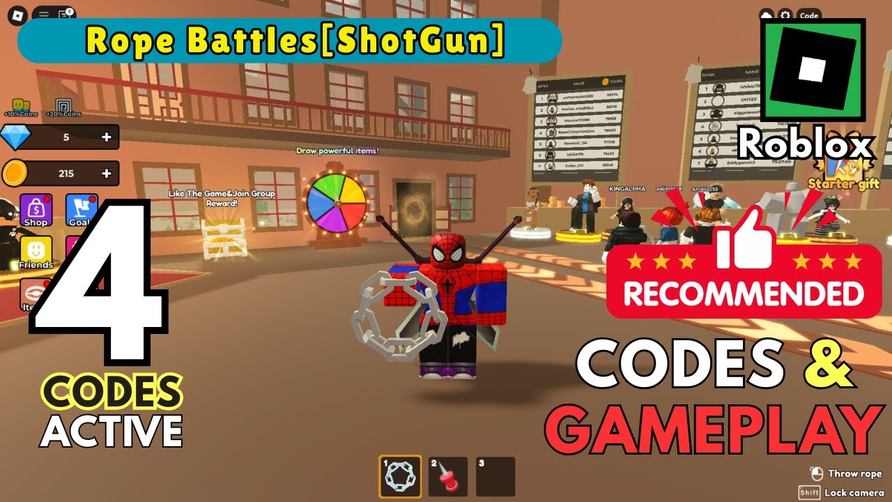 ALL Working Codes | Semua Kode Rope BattlesShotGun Roblox, June 15 ...