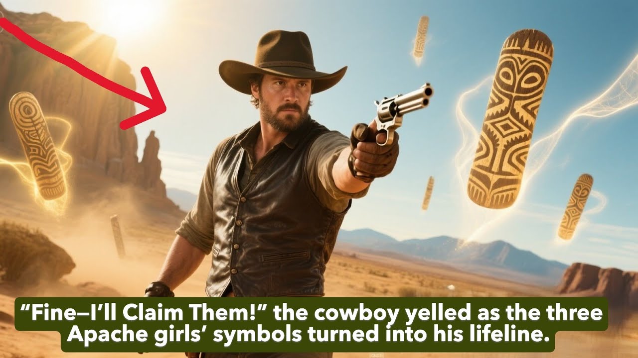Fine—I’ll Claim Them the cowboy yelled as the three Apache girls ...
