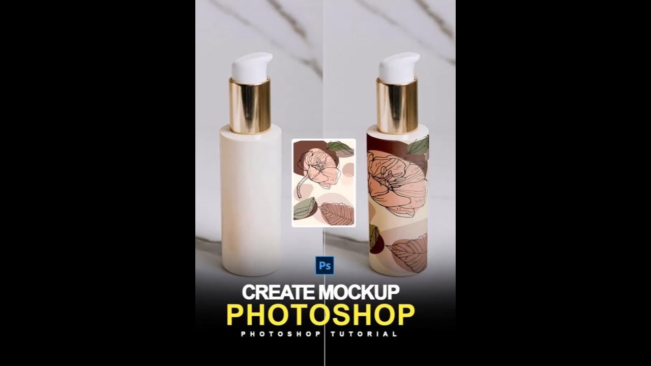 Create Mockup with This New Warp CYLINDER Option in Photoshop Photoshop Tutorial - YouTube