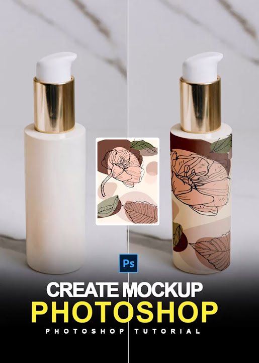 Create Mockup with This New Warp CYLINDER Option in Photoshop Photoshop Tutorial - YouTube