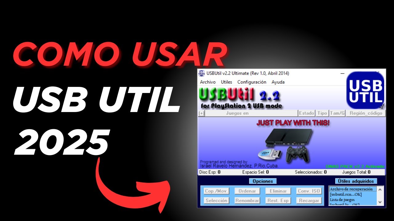 Como Passar Jogos de PS2 pro pendrive usando o USB Util pro OPL em 2025 - YouTube