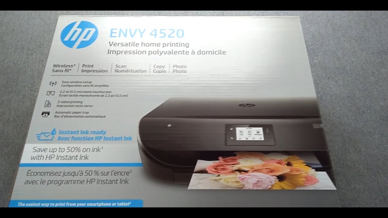 HP Envy 4520 Unboxing and Setup - YouTube