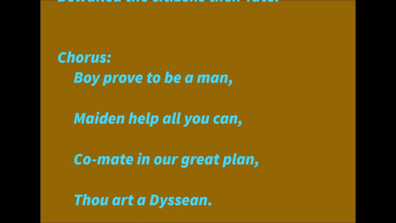 DGS school song The Dyssean partial, first verse and chorus. - YouTube