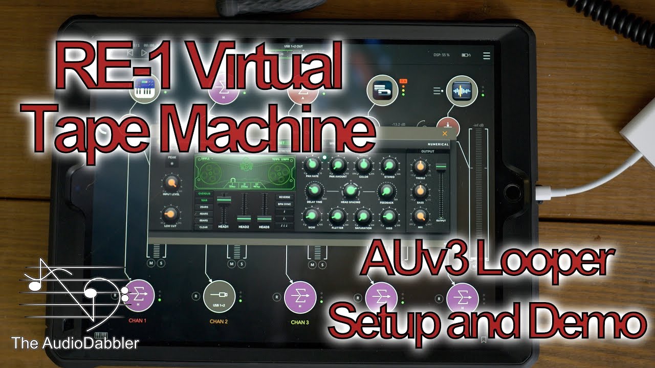 RE-1 Virtual Tape Machine | AUv3 Looper Setup and Demo - YouTube
