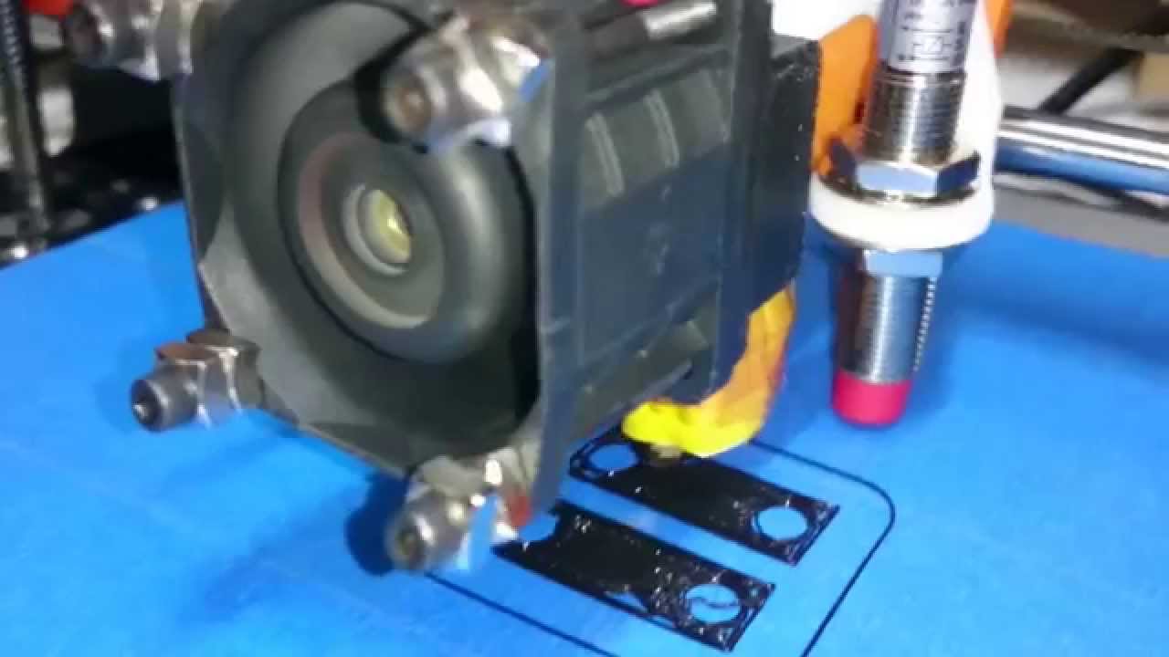 E3D V6 Volcano with Proximity Sensor [Printing] - YouTube