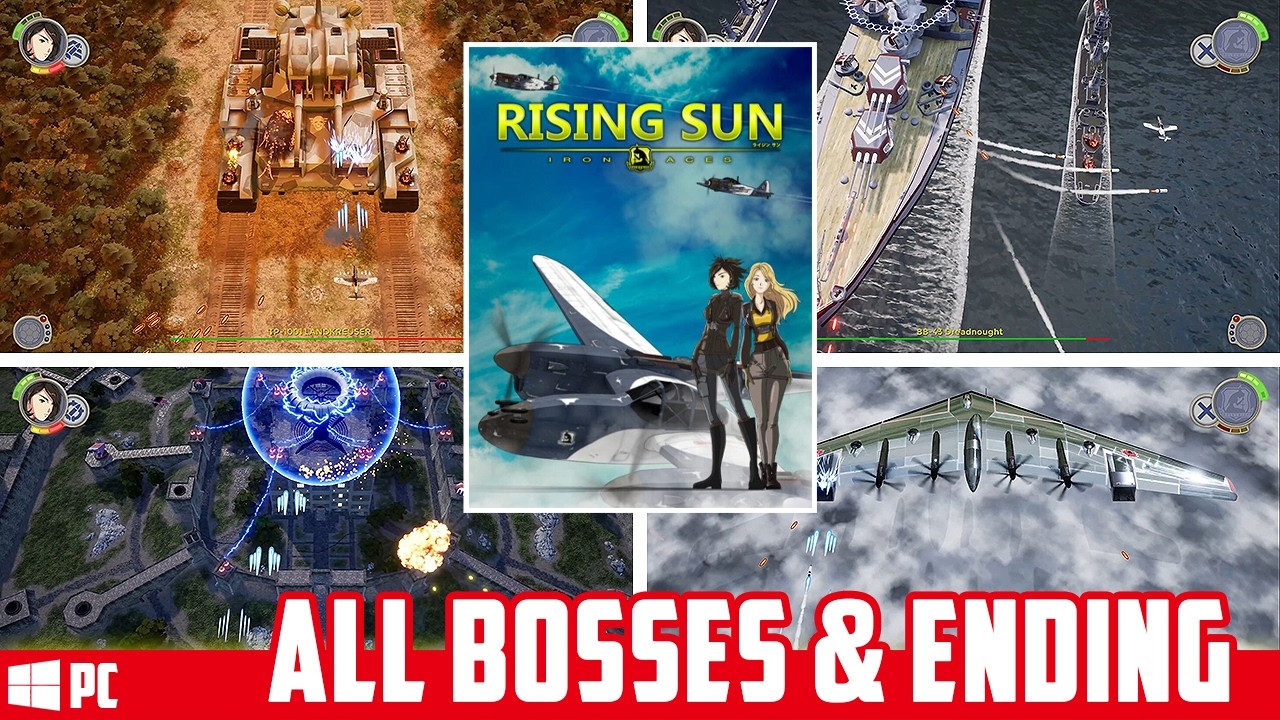 All Bosses & Ending | Rising Sun - Iron Aces Gameplay PC - YouTube