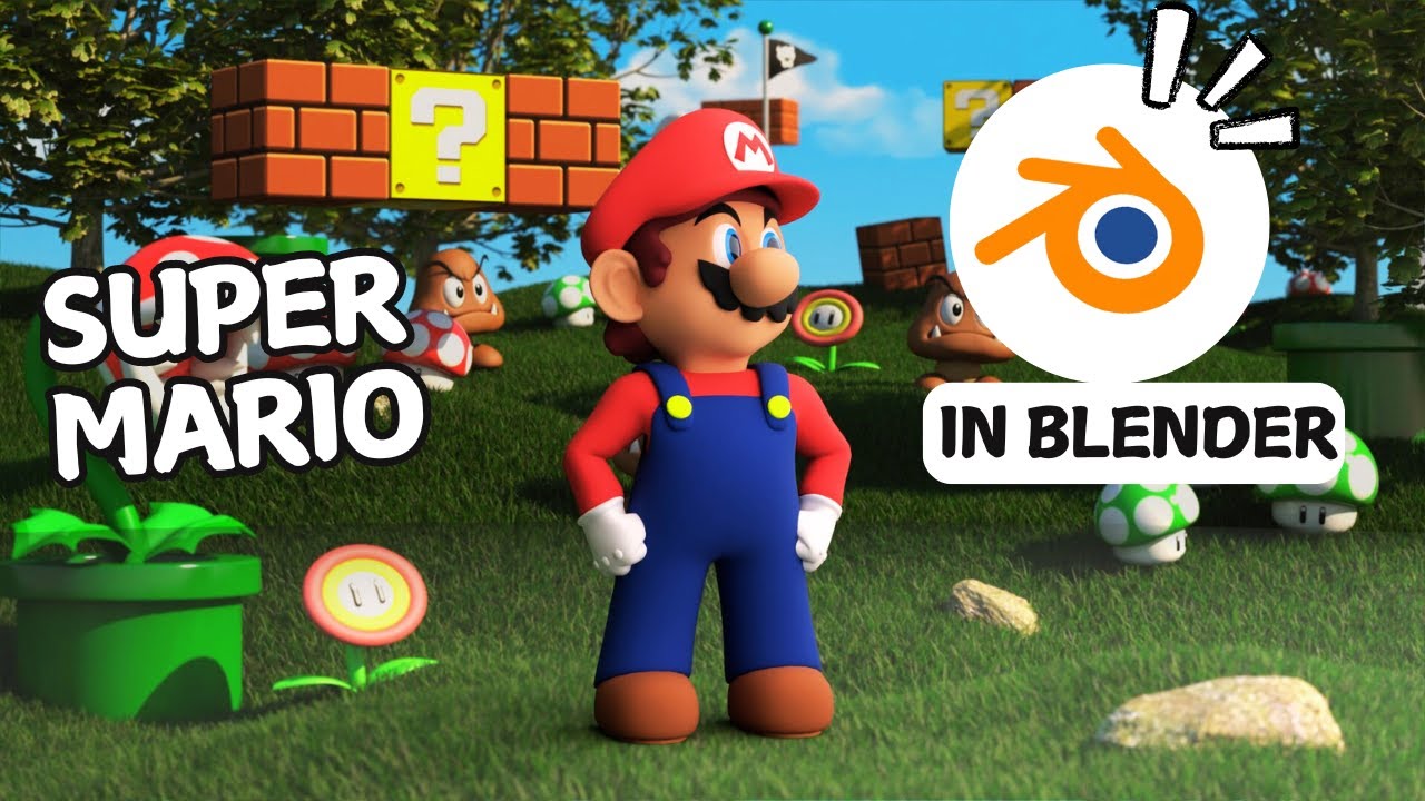 How to make Mario in Blender under 10 minutes - YouTube
