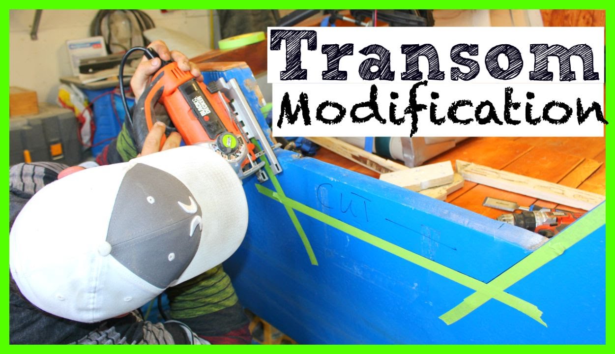 Antique Wood Boat Restoration // Transom Modification - YouTube