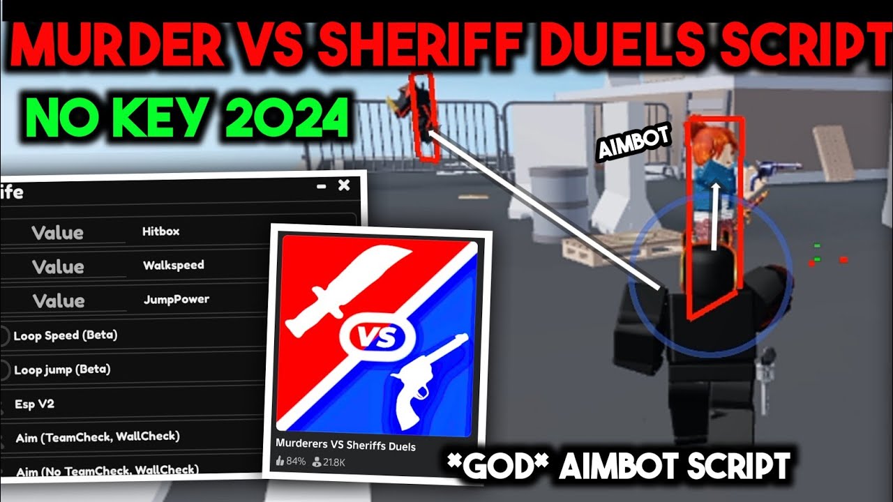 Murder Vs Sheriff Duels Script SUPER OP GUI AIMBOT + ESP ENEMY | ArceusX Executer - YouTube