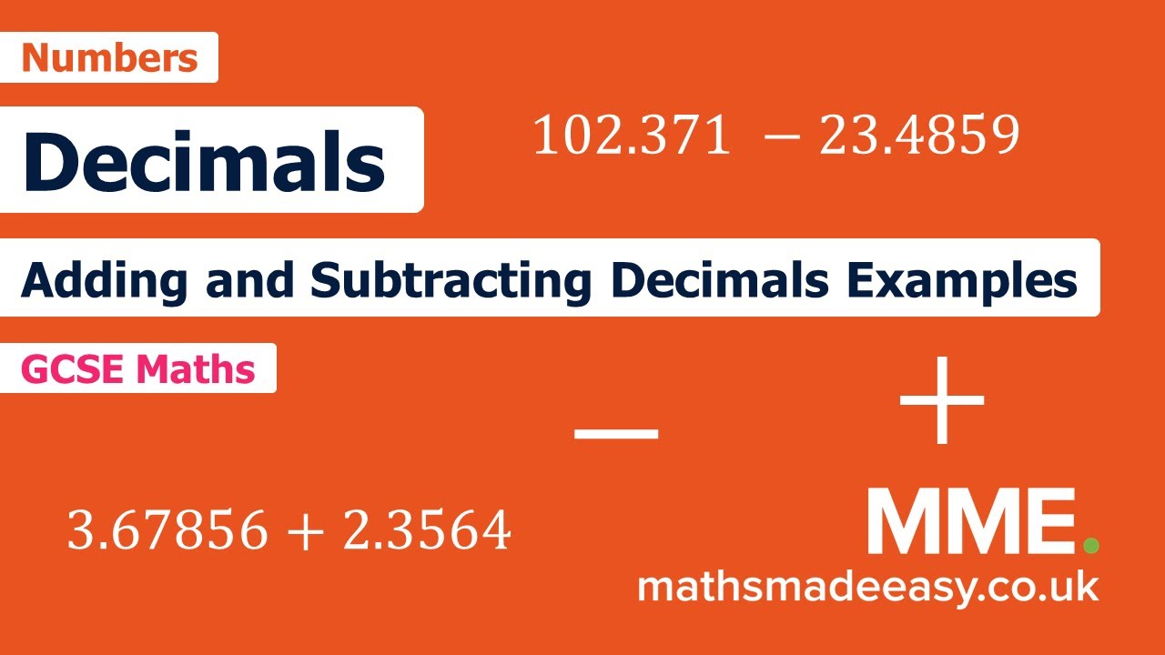 Numbers - Decimals (Video 3) - YouTube
