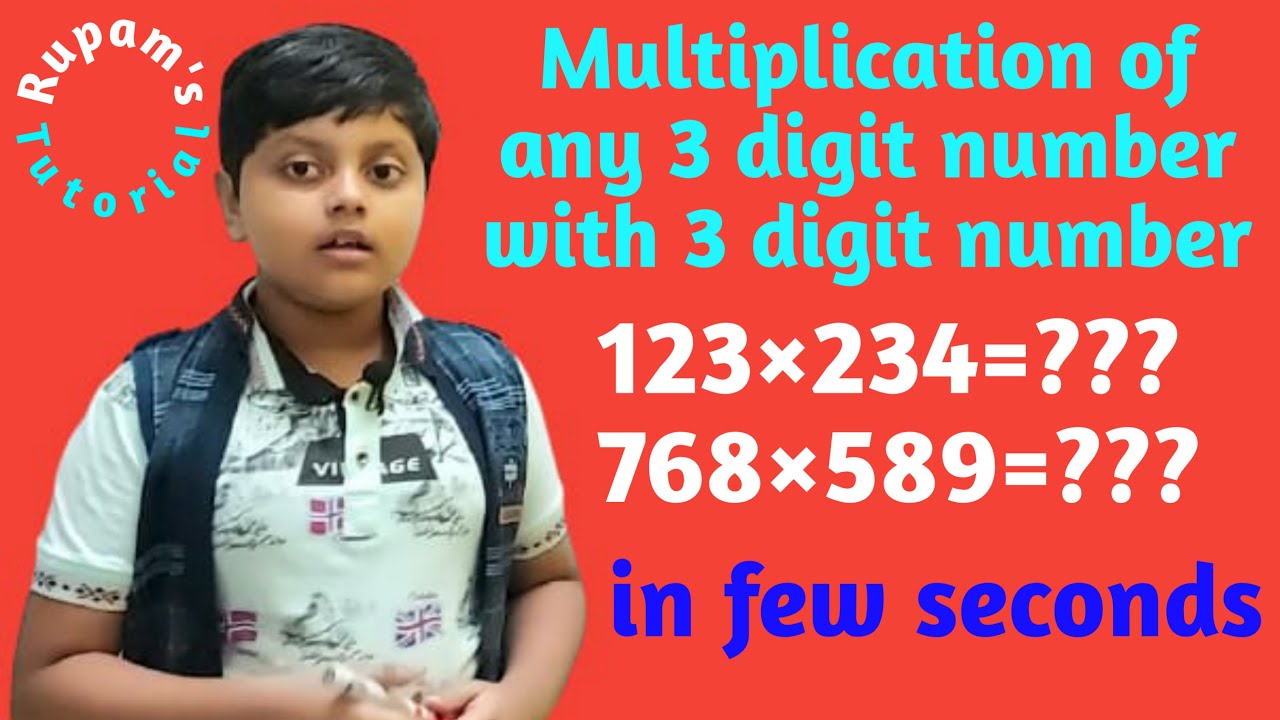 Multiplication of 3 digit and 3 digit numbers | Short math tricks ...
