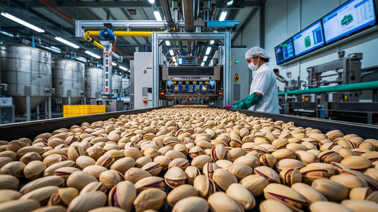 Inside the World’s Most Advanced Pistachio Factory Full Processing Line ...