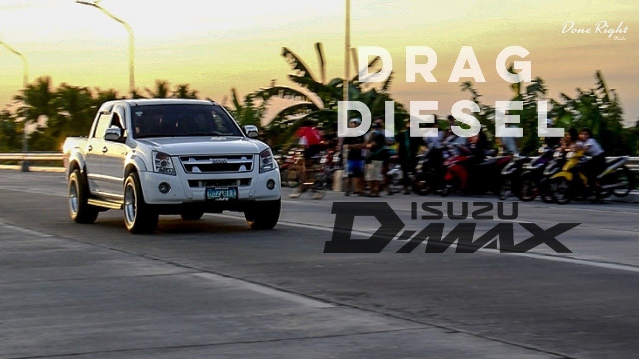 FULL REVIEW l 15 seconds Isuzu Dmax "drag diesel set up" X Honda Civic ...