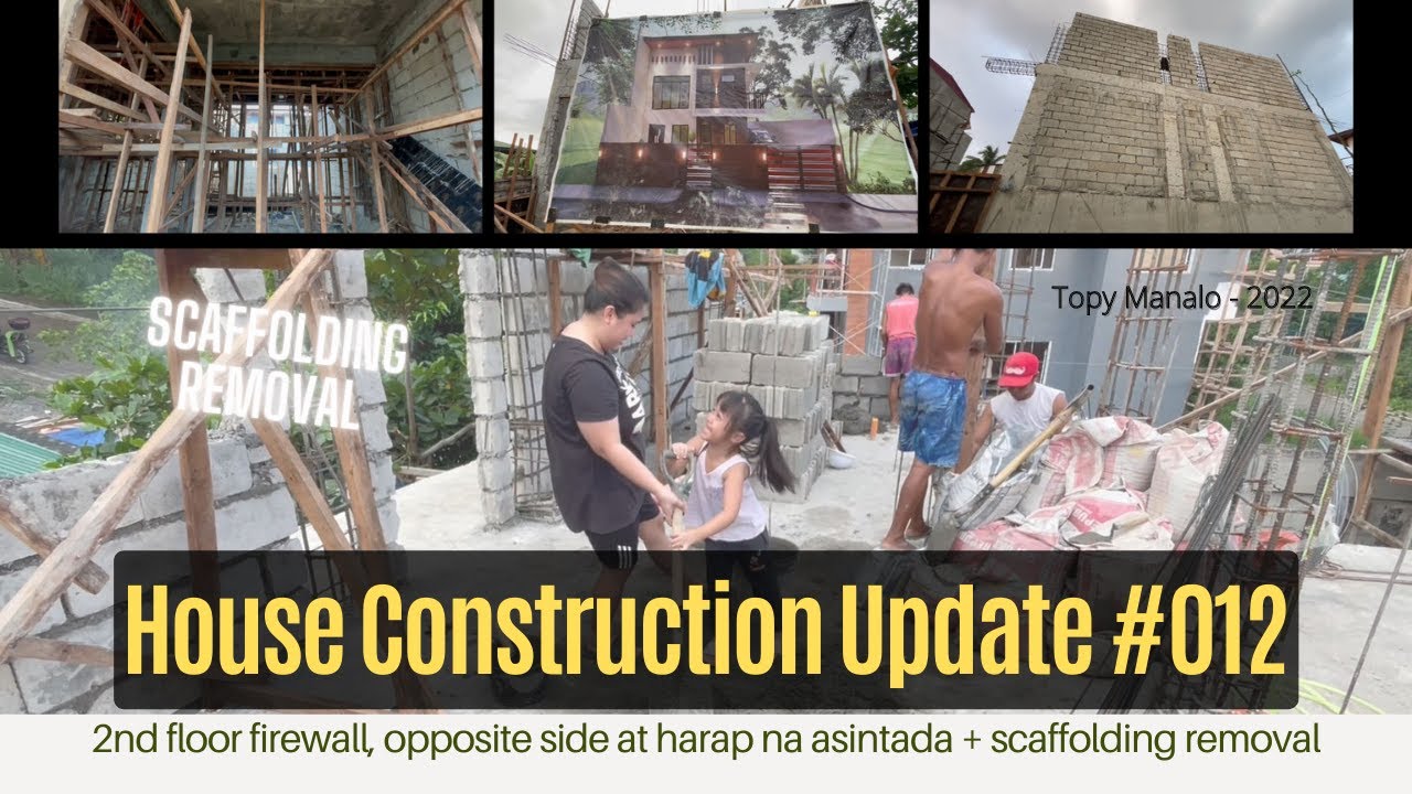 Project Update #012 - 2nd Floor asintada and goodbye scaffolding - YouTube