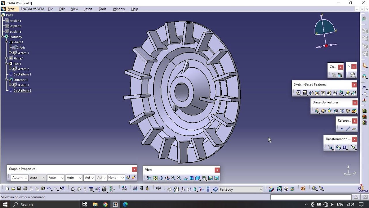 Catia part modeling tutorials - YouTube