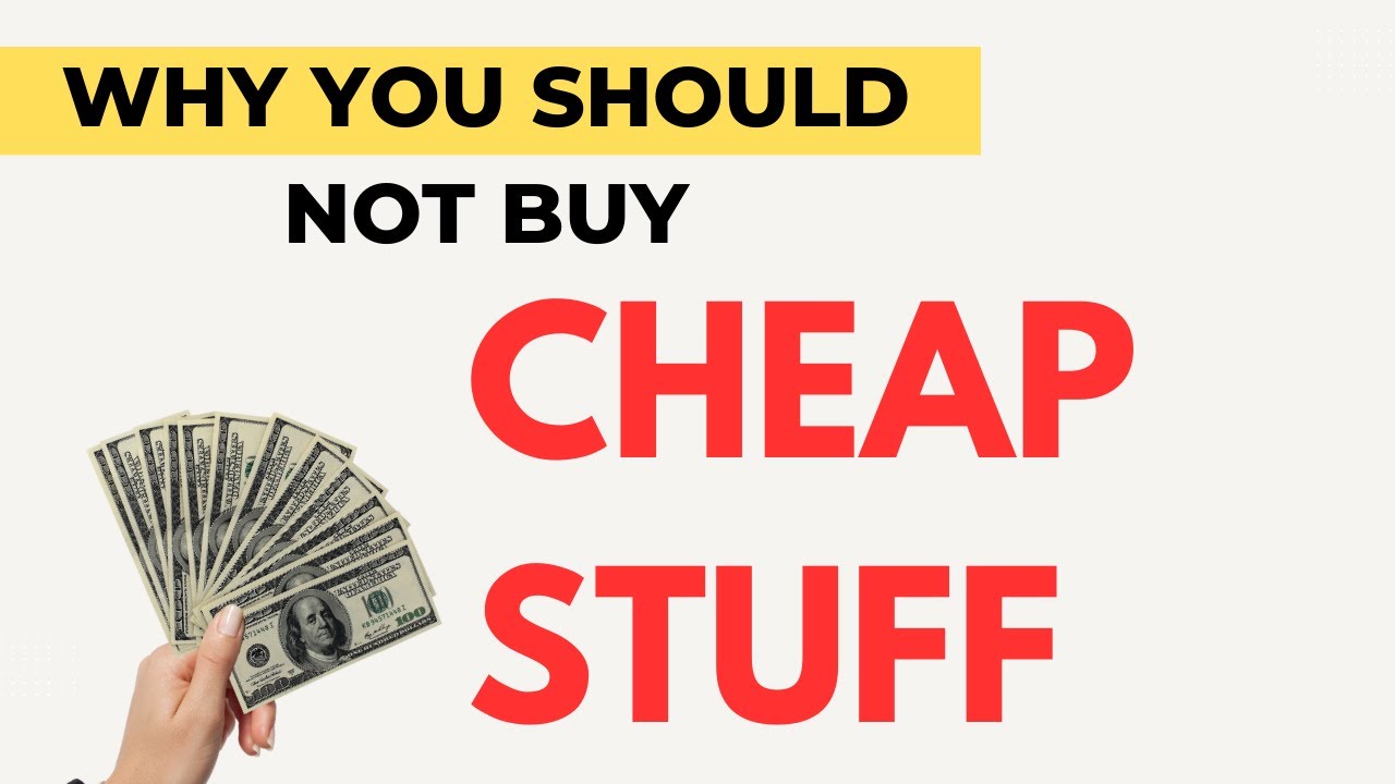 Why you should not buy cheap stuff - YouTube