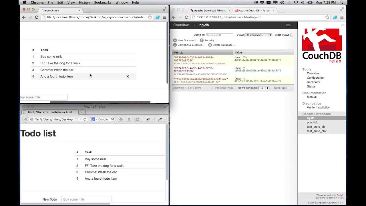 Sync Angularjs Apps Via Pouchdb And Couchdb Youtube