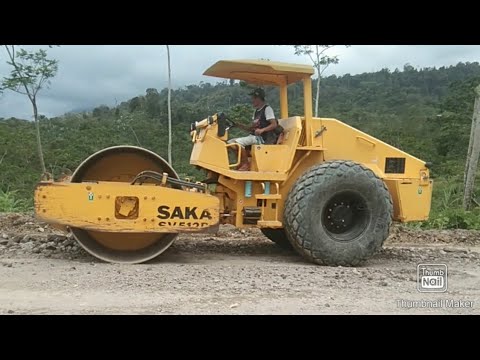 Compactor Memadatkan Perbaikan Jalan Lintas..|| - YouTube