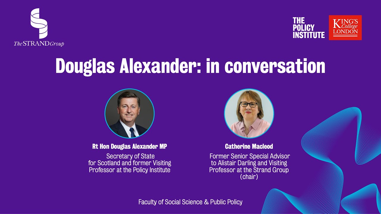 Douglas Alexander: in conversation - YouTube
